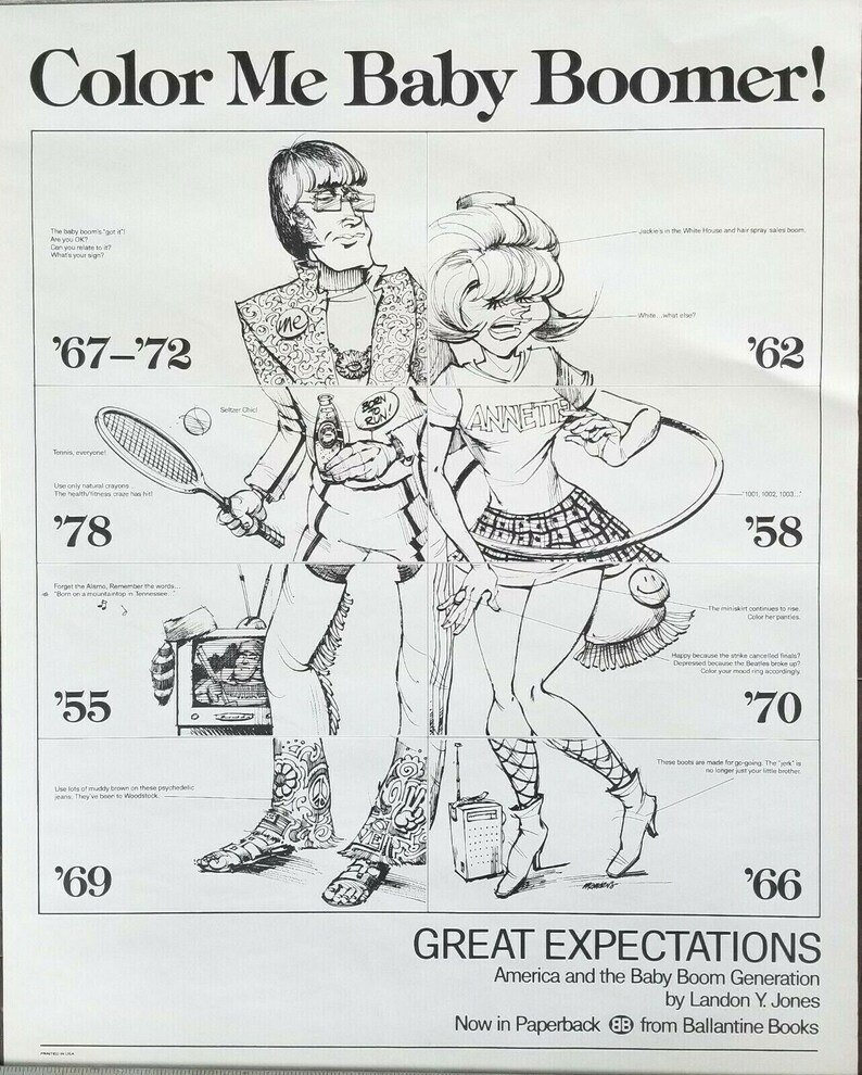 Great Expectations America and Baby Boom Generation Poster 22X17 ...