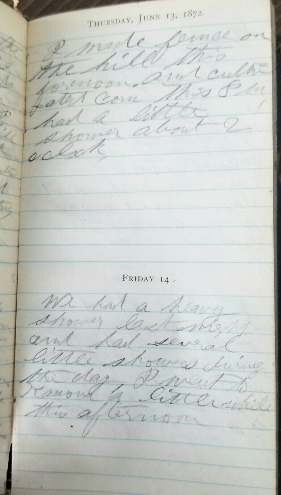 Vintage Antique Diary Farmer Jerome Hanks 1872 Bath Kanona - Etsy
