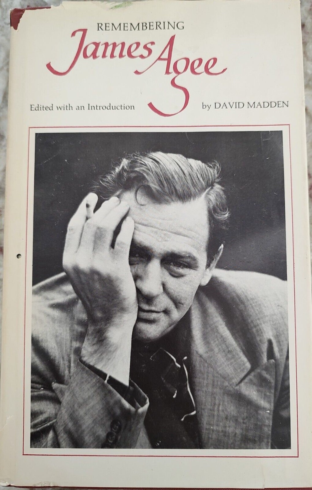 Remembering James Agee David Madden Signed 1st Edition to Aaron Danzig ...