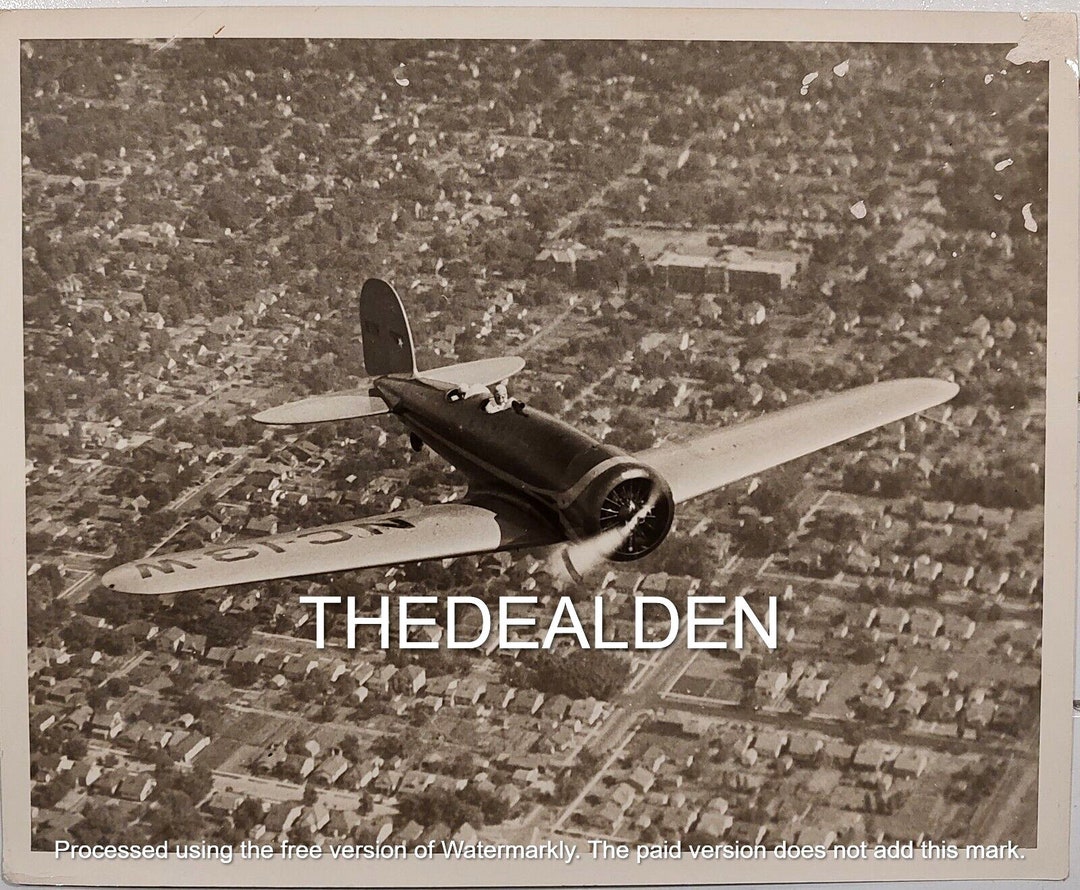 Vintage Original Photo Clarence Chamberlin Lockheed Sirius 8A 1930S ...