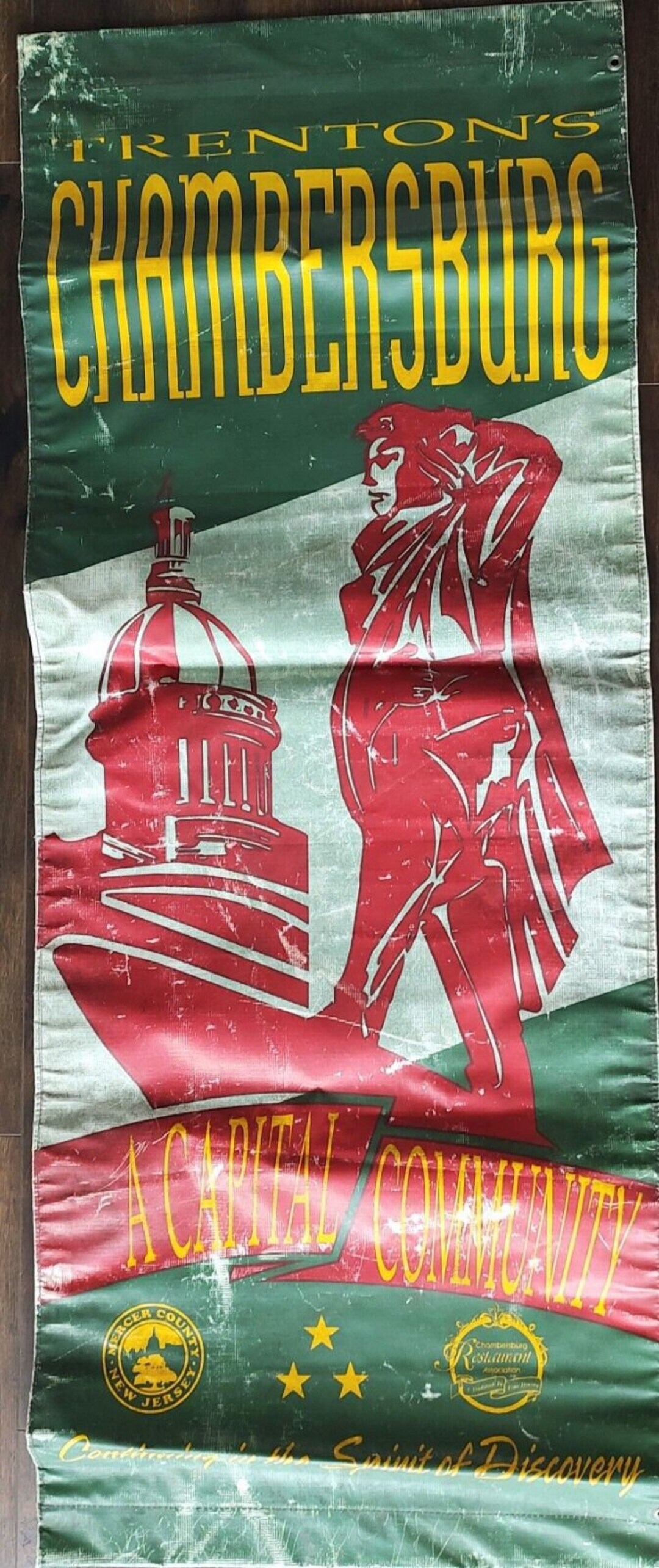 Vintage Street Banner Sign Chambersburg Restaurant Association Trenton ...