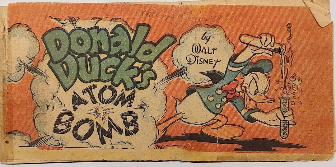Donald Duck's Atom Bomb Comic Book 1947 Walt Disney - Etsy