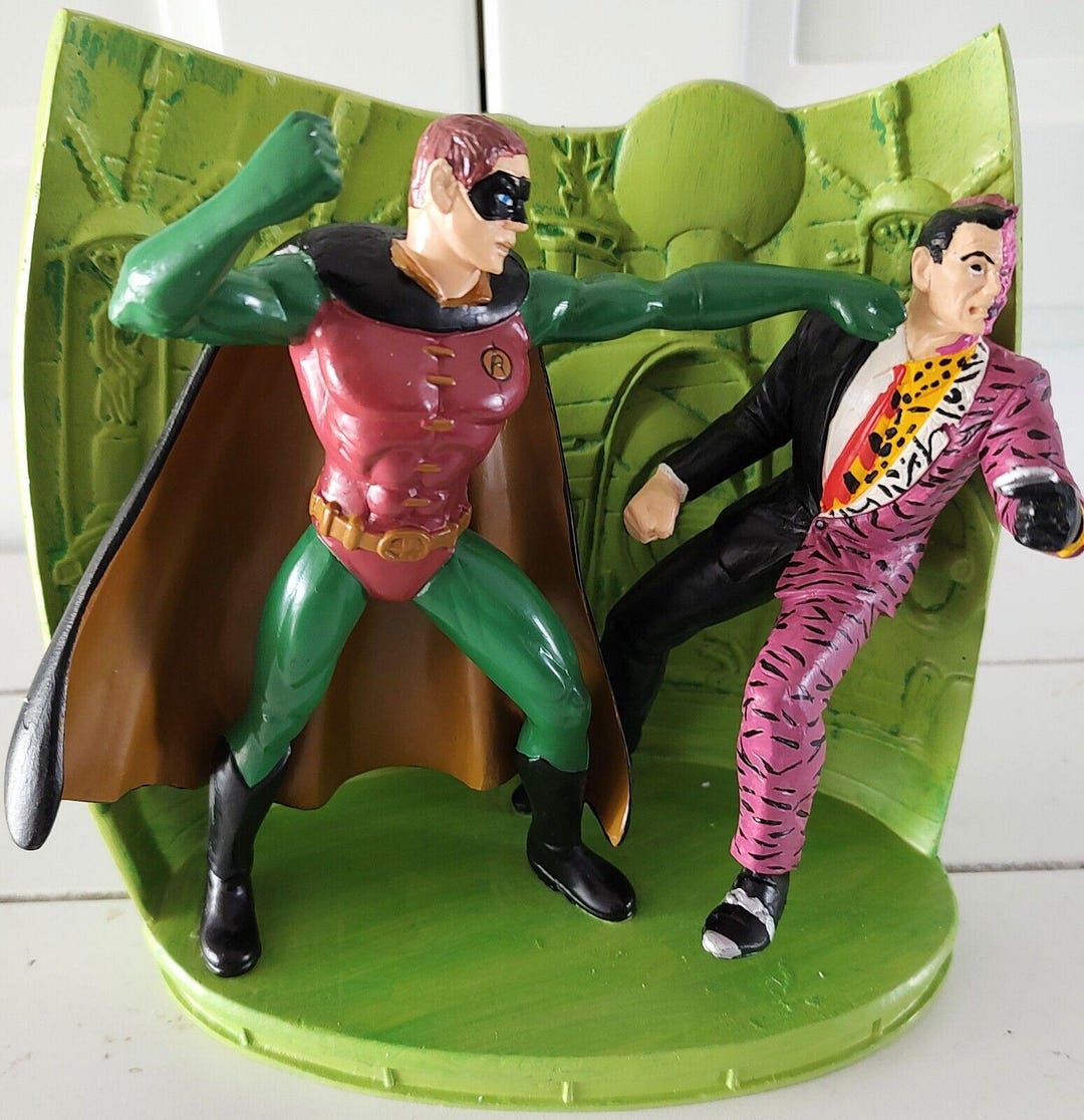 1995 Batman Forever Applause Robin & Two-face Diorama New Vintage 4315 ...