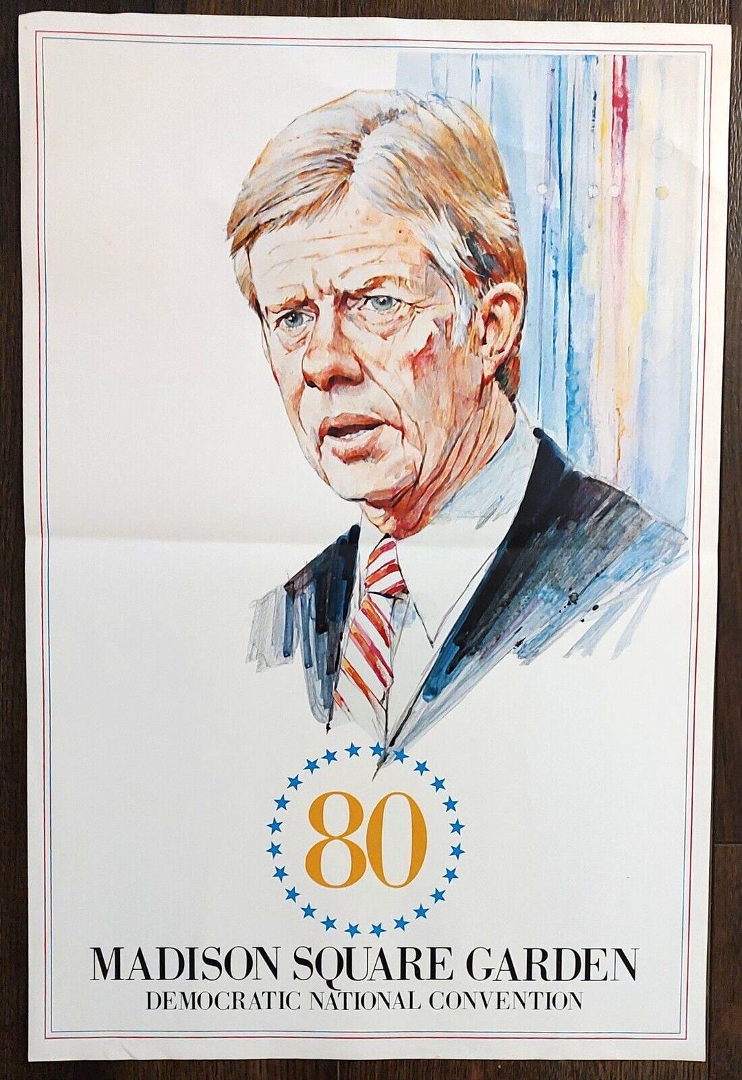 1980 Democratic Convention Poster Jimmy Carter Vintage Madison Square ...