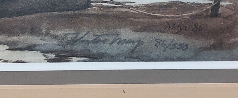 Victor Mays Signed Limited Edition Print 1986 Framed Collier Brig and ...