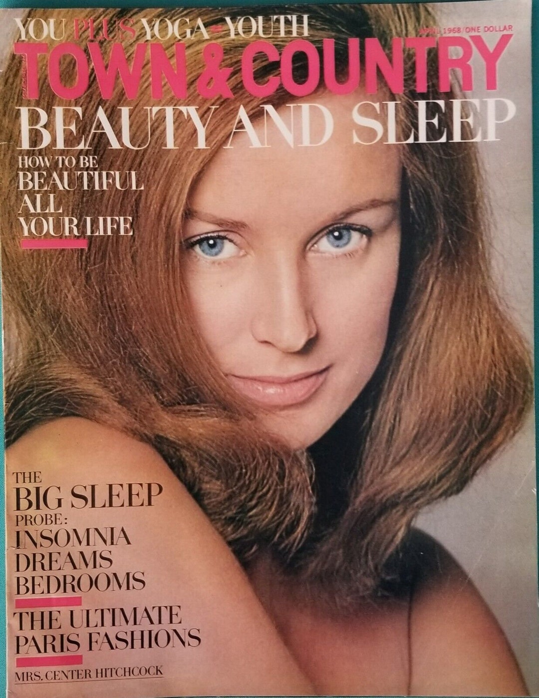 Town & Country Magazine April 1968 Vintage Rare Paris Fashions Insomnia ...