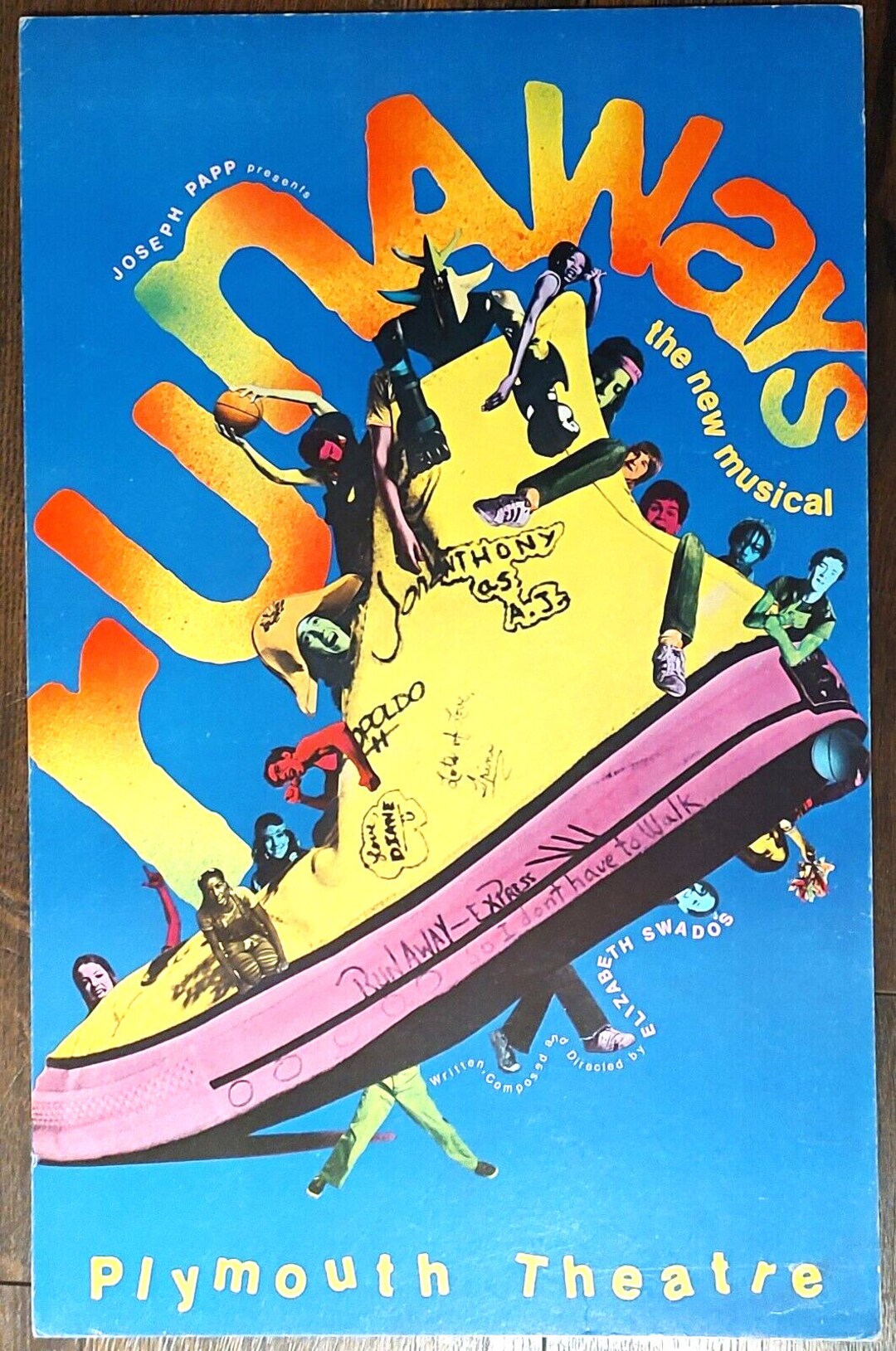 Runaways Placard Poster Cardboard 1978 Vintage Plymouth Theatre Nyc Liz ...