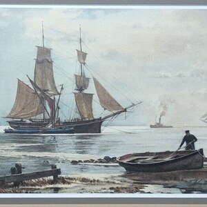 Victor Mays Signed Limited Edition Print 1986 Framed Collier Brig and ...