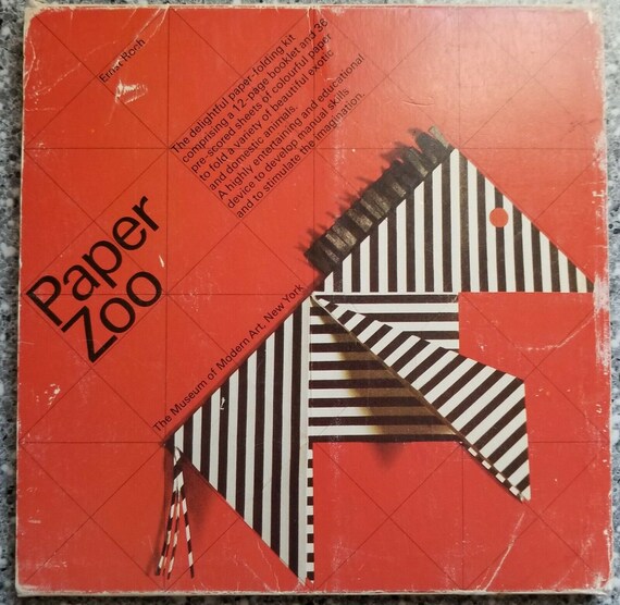 Vintage Paper Zoo Model Pre-fold Animal Construction Set 1985 | Etsy