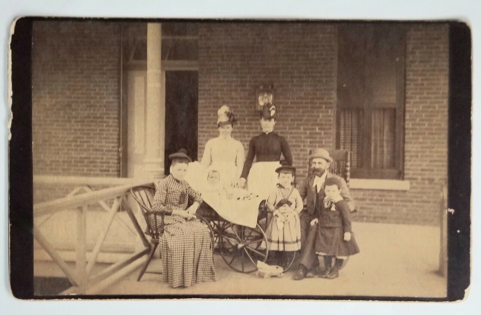 Cabinet Card Anna Wynne Gerster 1888 Arpad Children Carriage Vintage ...