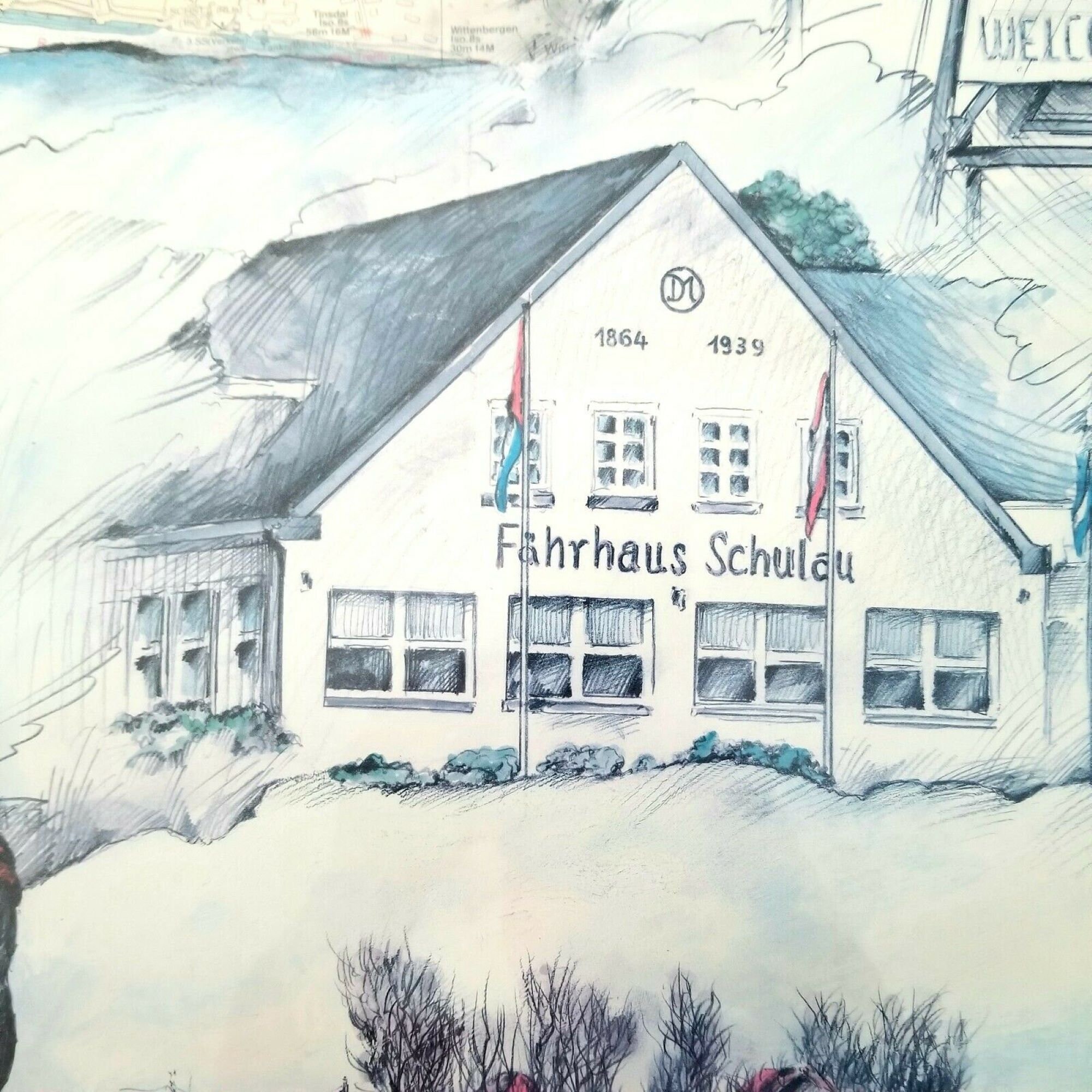 Wedel Germany Ltd Editon Print Map Lighthouse Roland Statue - Etsy.de