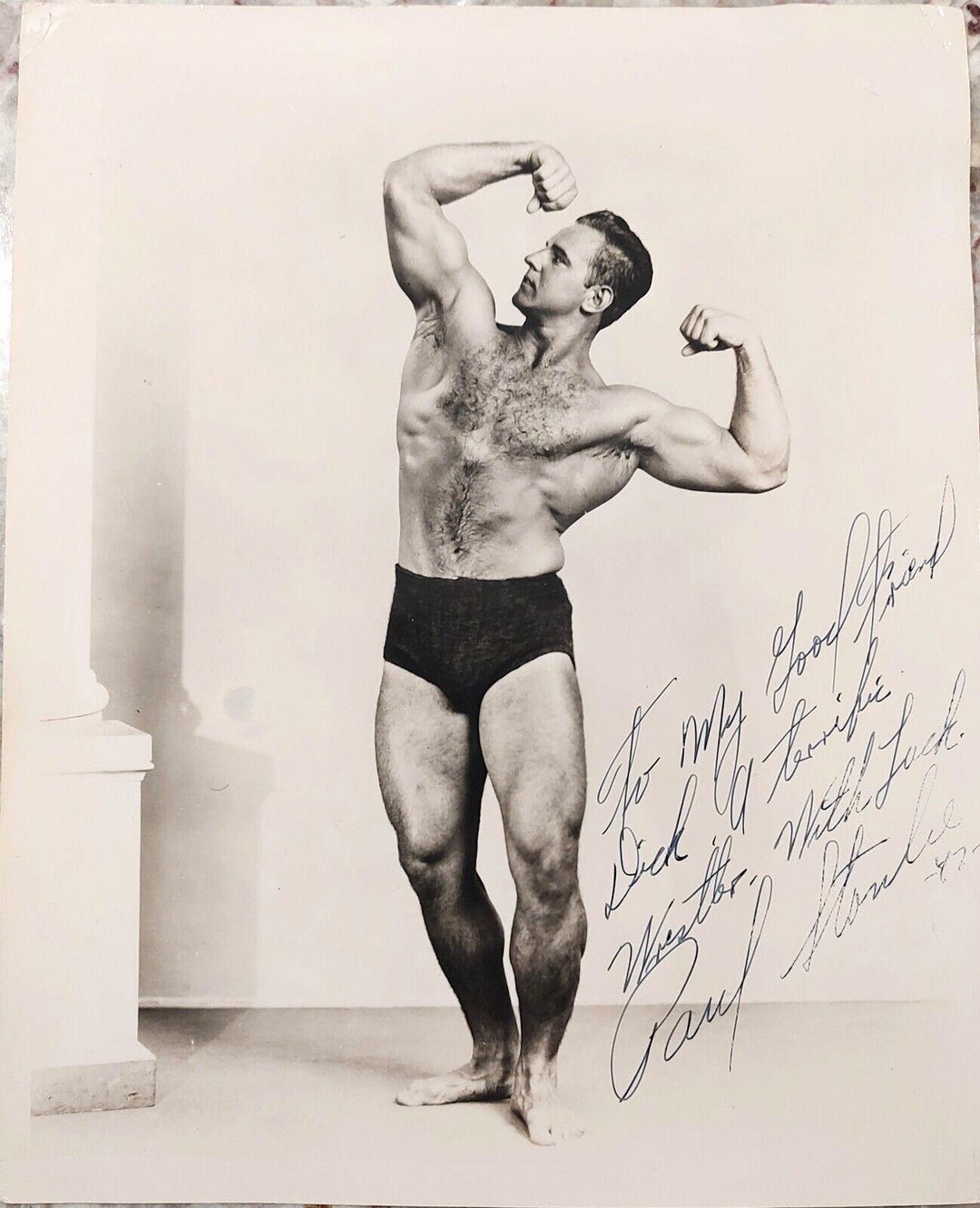 Paul Steve Stanley Mr. America Wrestler Signed Photo 1947 Vintage Original 8X10 - Etsy