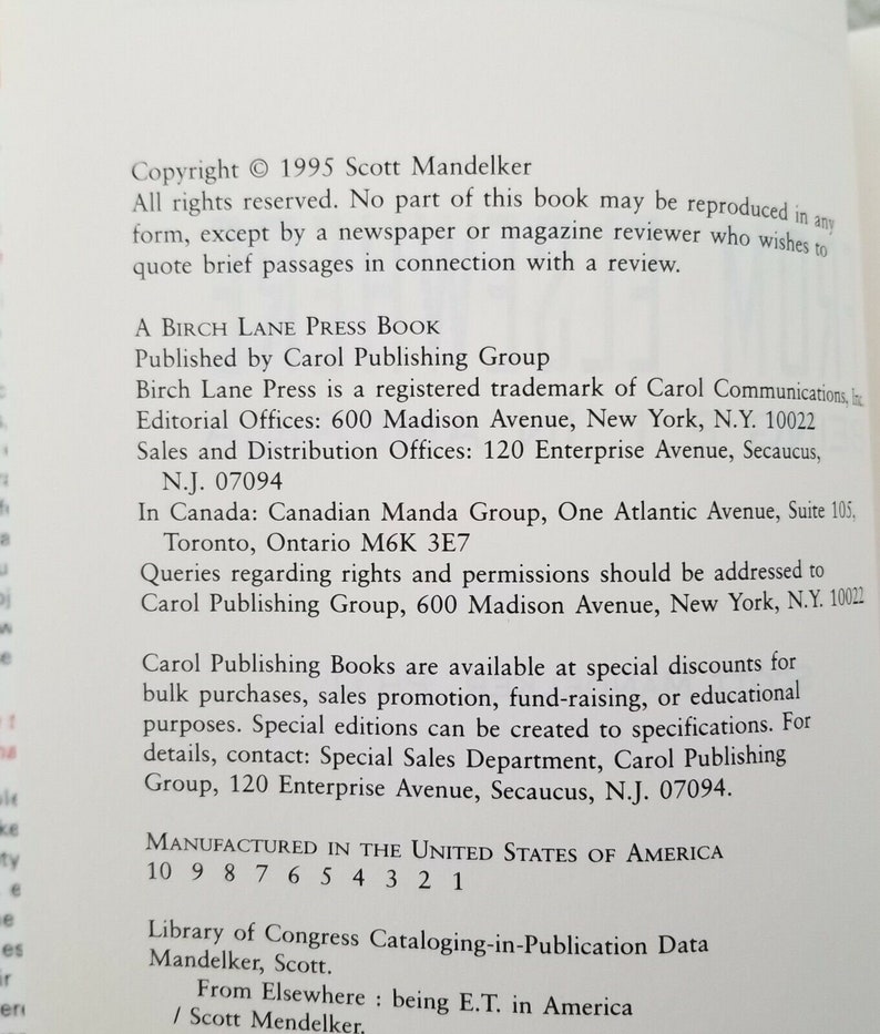 From Elsewhere Scott Mandelker 1995 Signed Hc W/ Dj - Etsy Australia