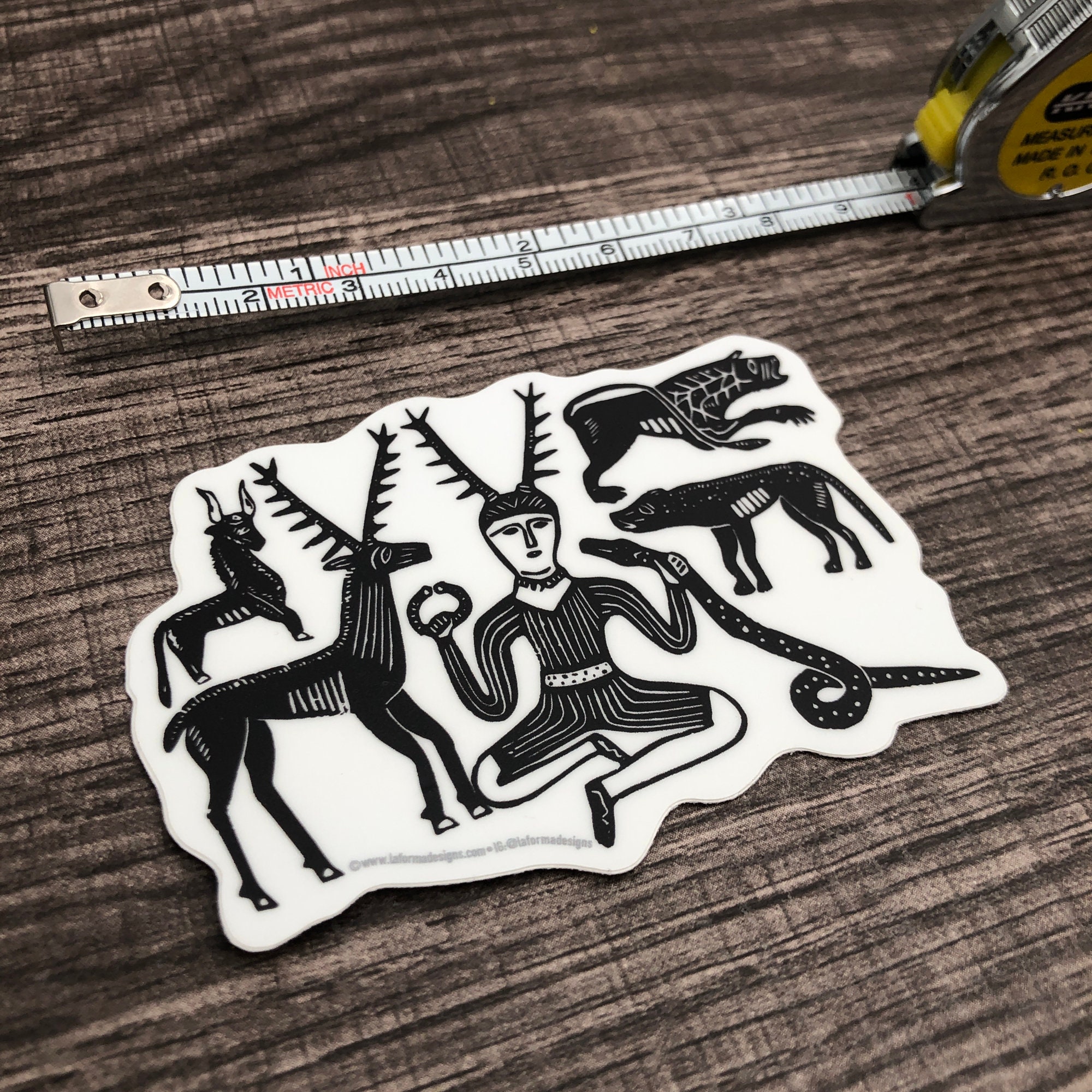 Cernunnos and Animals From the Gundestrup Cauldron Sticker, Historical ...