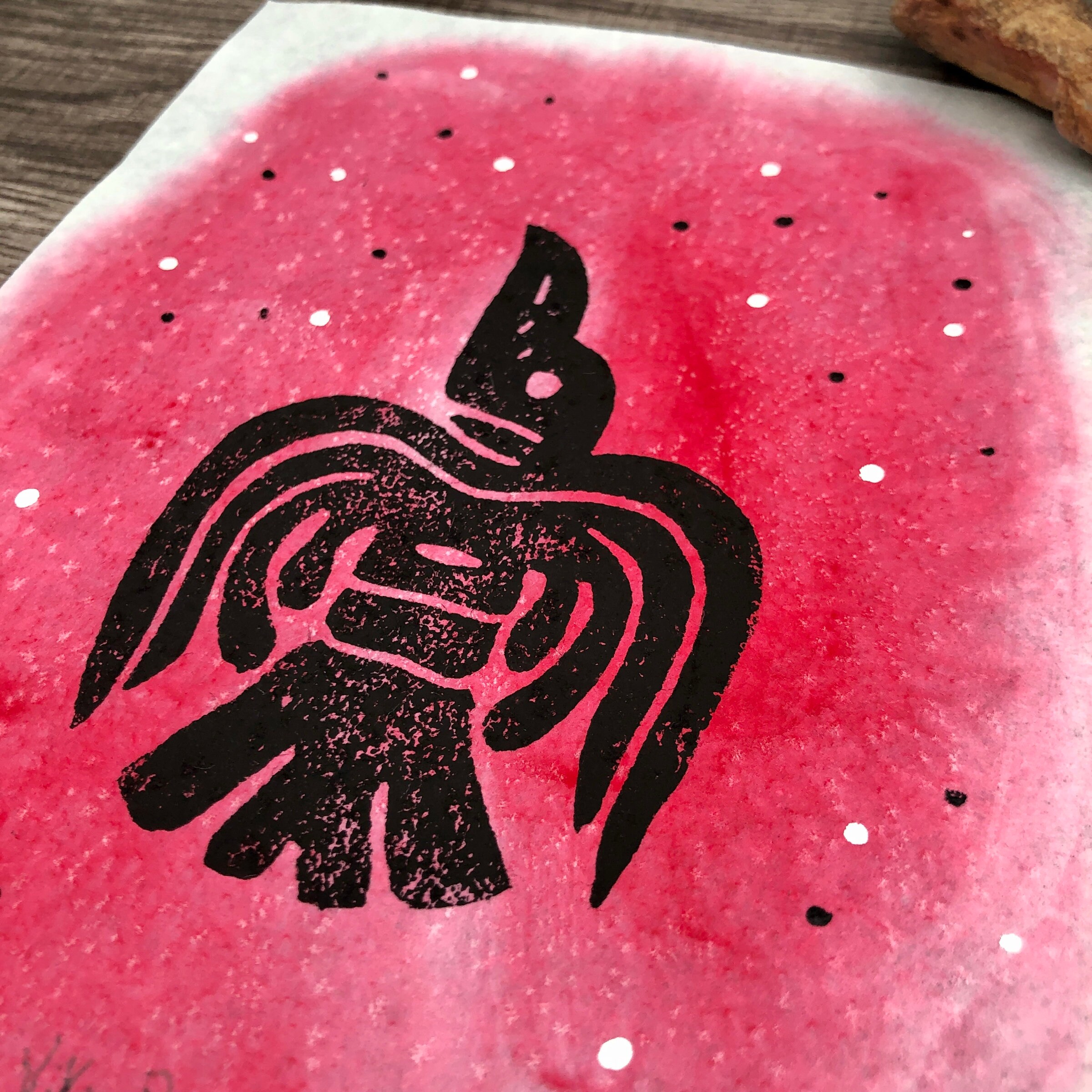 Viking Raven Block Print Norse Ragnar Lothbrok Great Heathen - Etsy