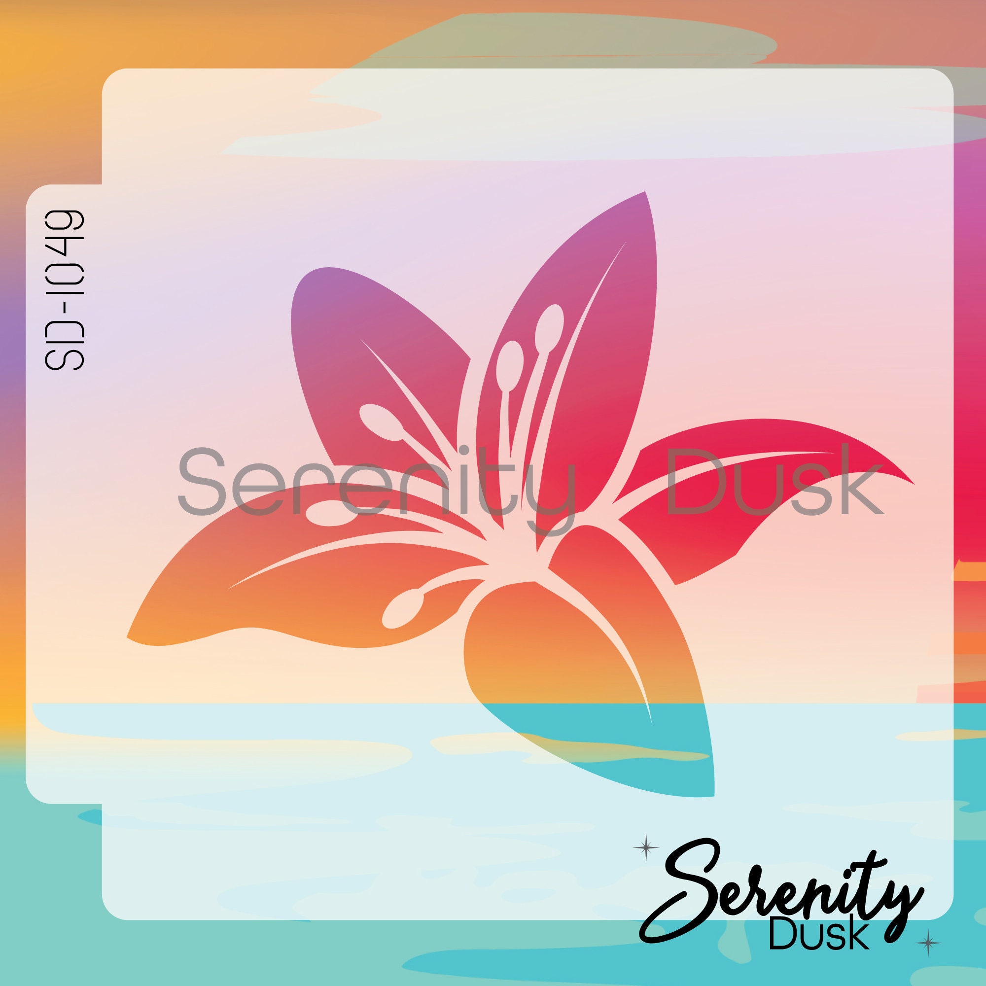 Lily Flower Stencil Lily Stencil Floral Stencil Reusable - Etsy