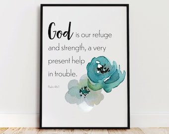 Psalm 46 1 | Etsy