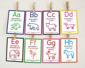 ABC Scripture Verse Cards//scripture Cards//modern Bible Verse - Etsy