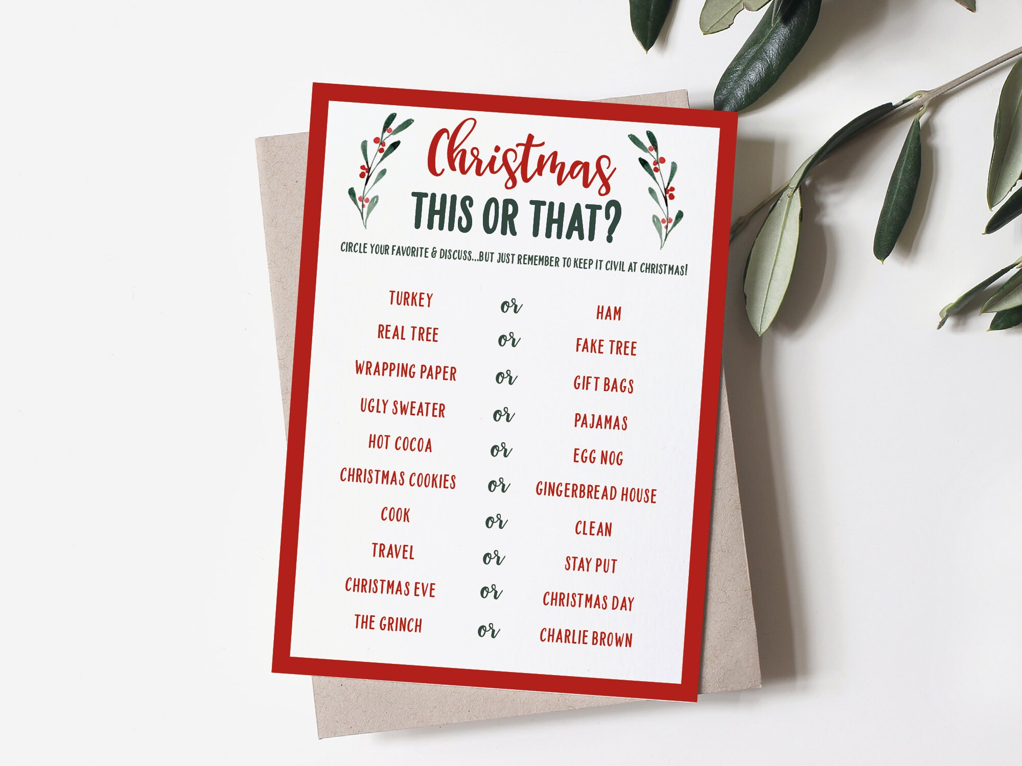 Holiday Party Games, Christmas Printable Games Bundle, Christmas Trivia ...