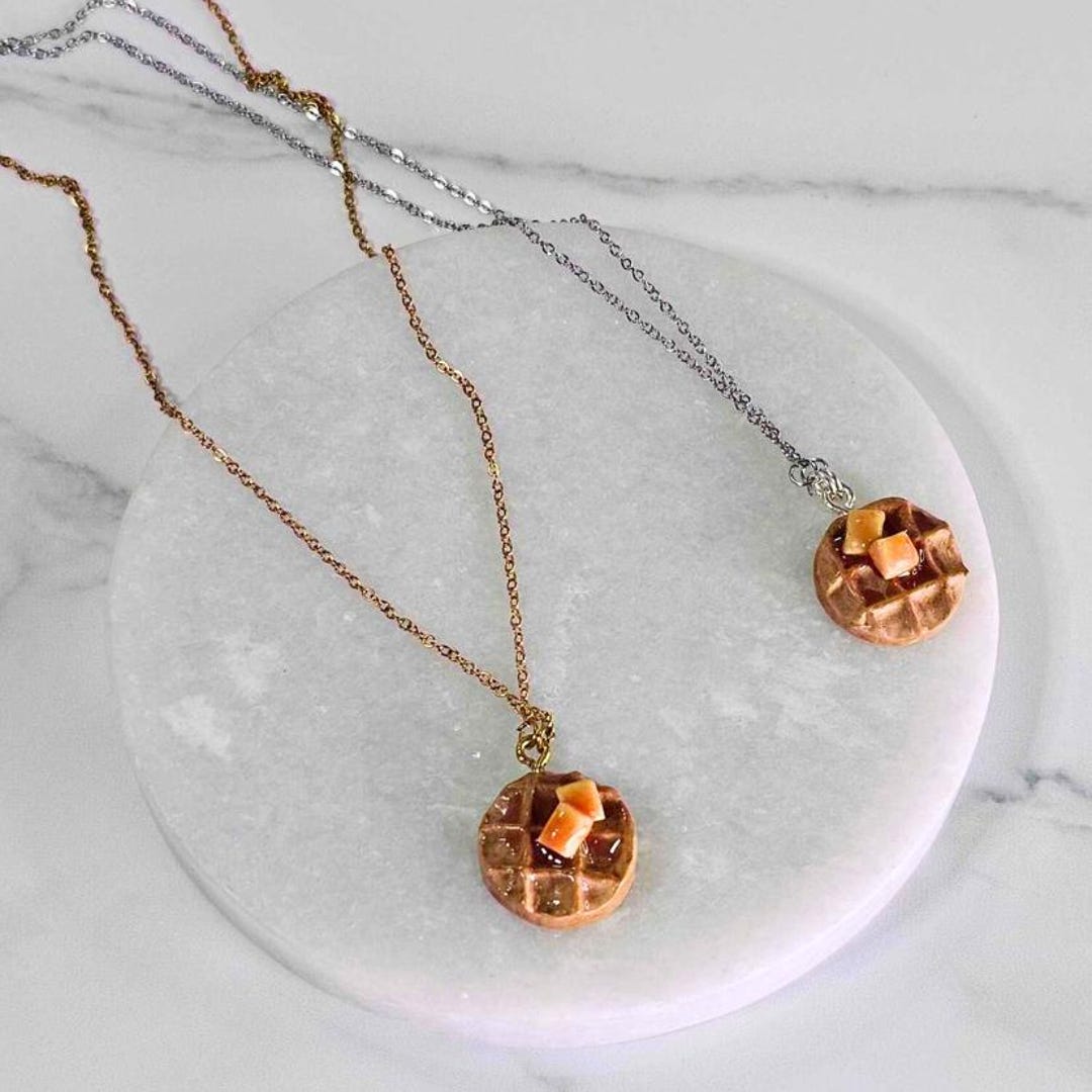Mini Pastry Necklace, Hypoallergenic Necklace, Quirky, Jewelry ...
