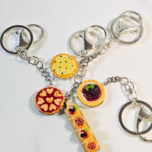 Pie & Tart Keyring, Polymer Clay Keyring, Lobster Keyring, Food Charm ...