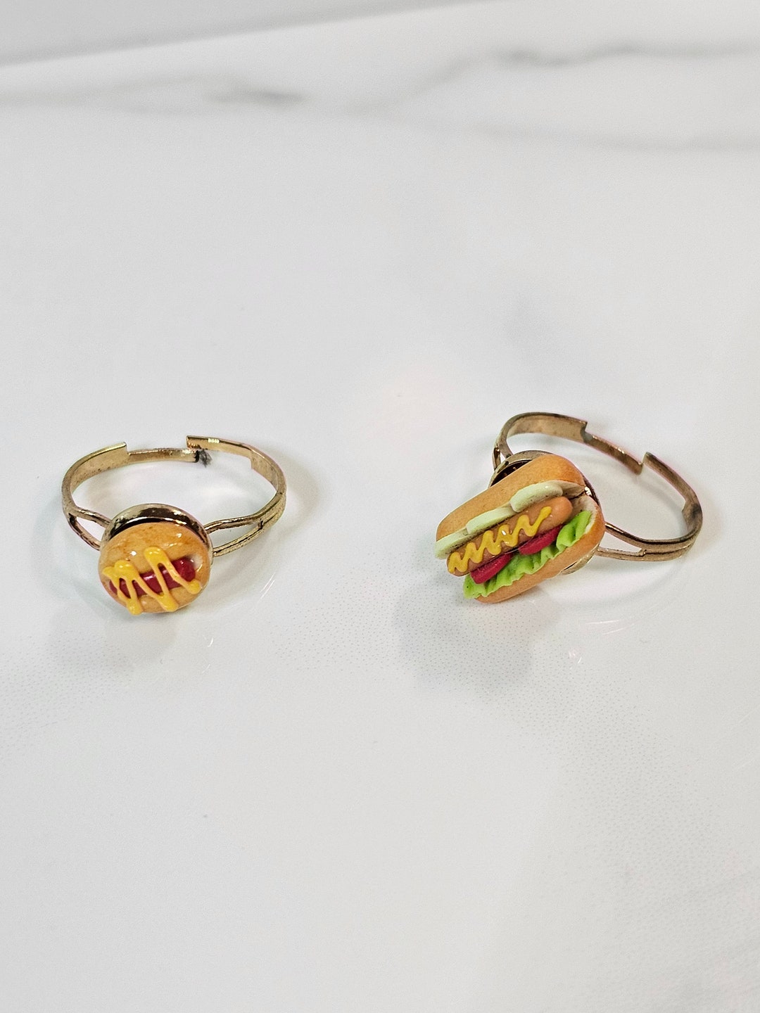 Fast Food Ring, Hotdog, Deli Style Sandwich, Food Jewelry, Food Rings ...