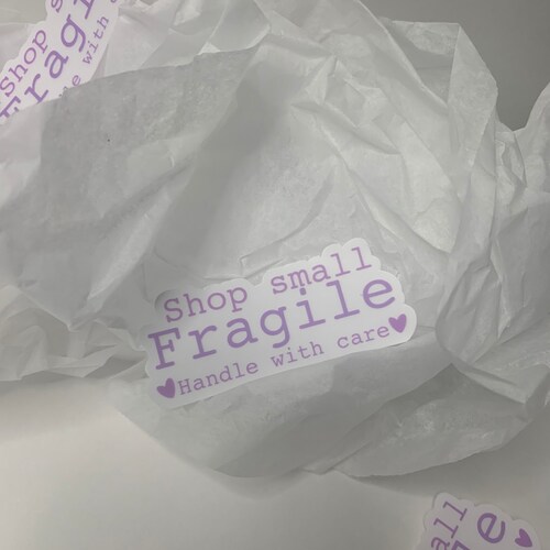 Pink Fragile Please Handle With Care Stickers / Labels / - Etsy UK