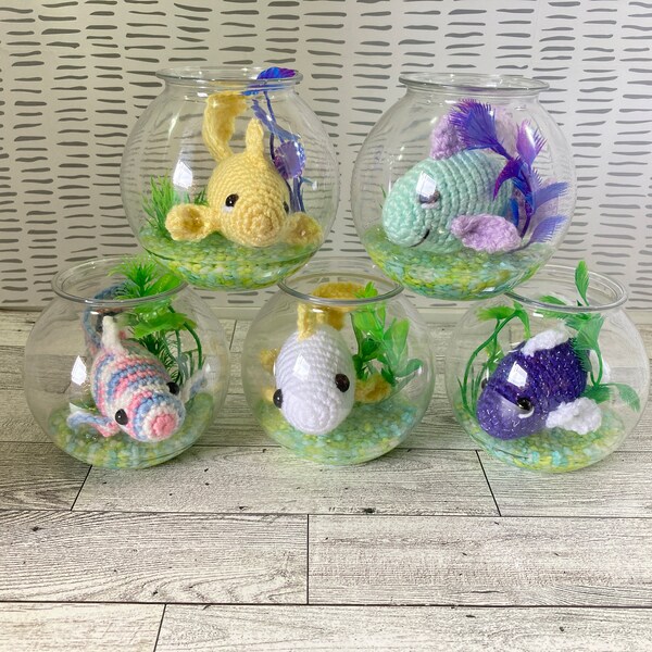 Crochet Fish in Jar - Etsy