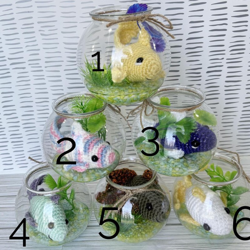 Crochet Fish in Jar - Etsy
