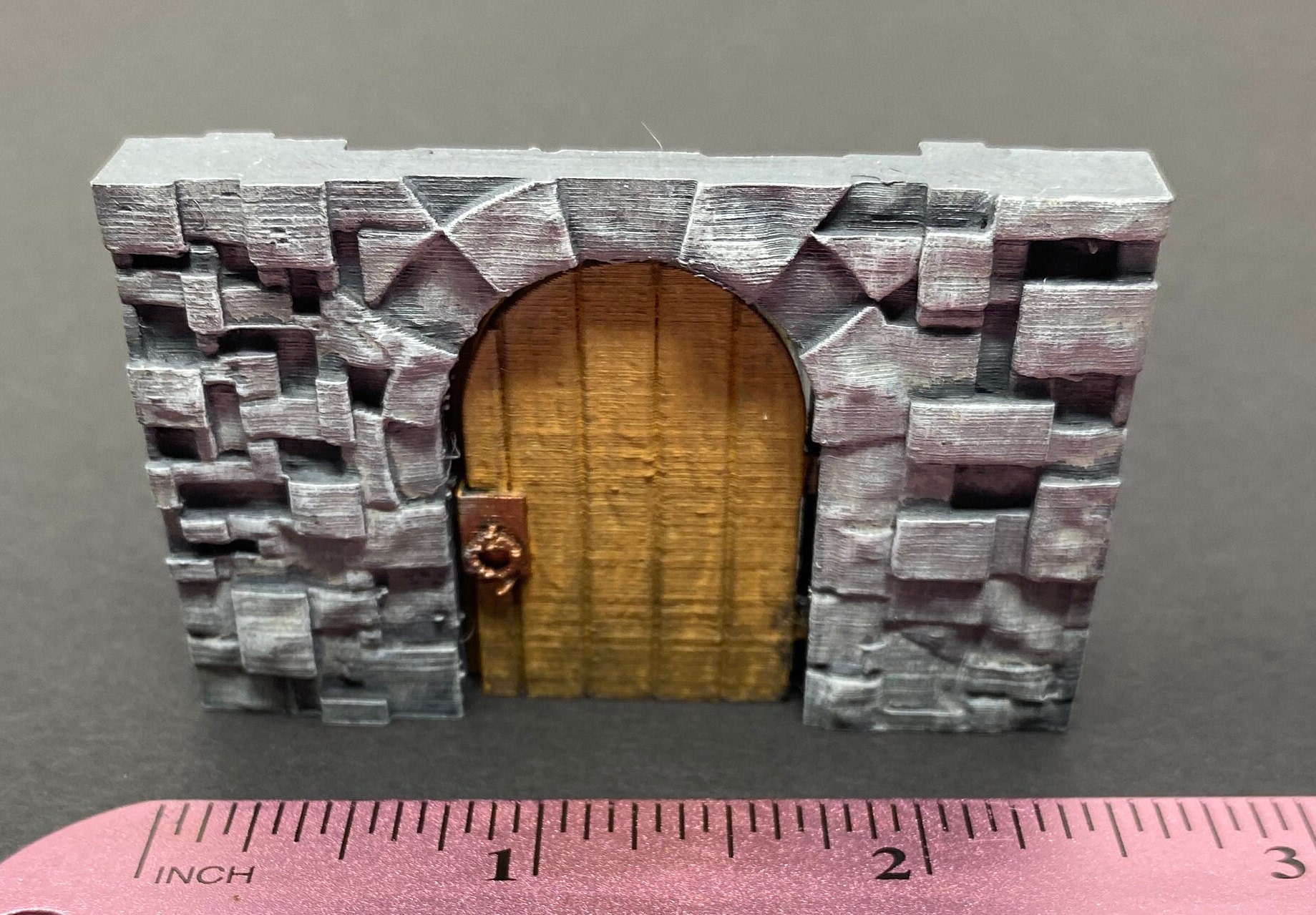 3D Printed Dungeon Door With Functional Door Dnd TTRPG Game | Etsy