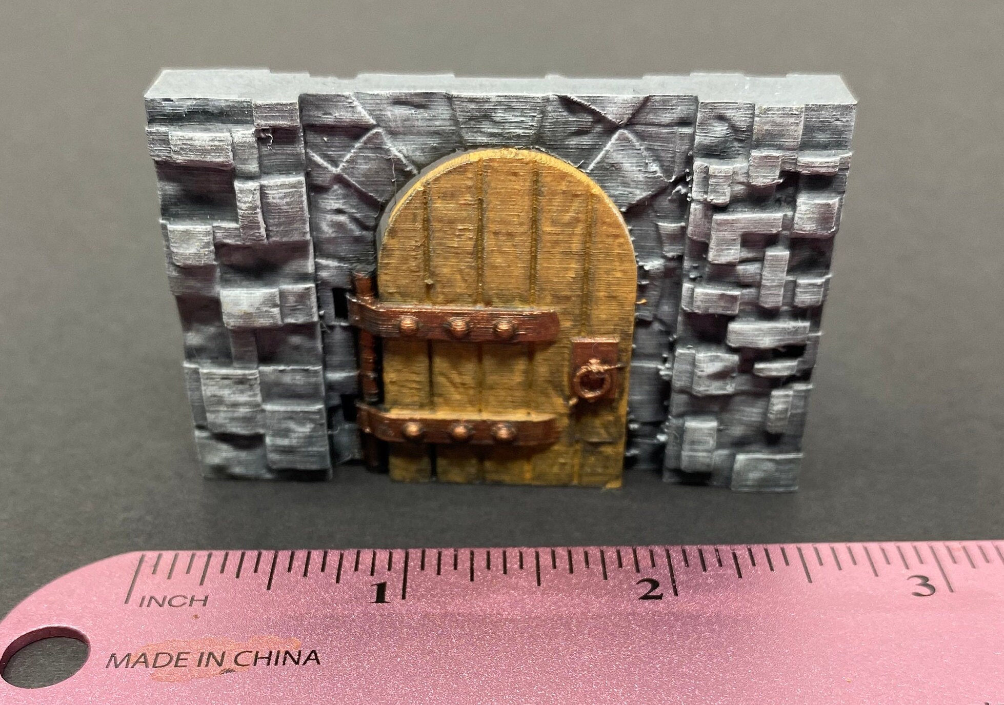 3D Printed Dungeon Door With Functional Door Dnd TTRPG Game | Etsy