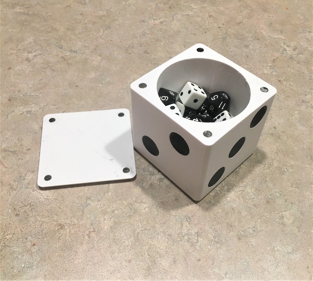 Dice Container, 3D Printed Dice Holder, 3D Printed Dice Box, TTRPG ...