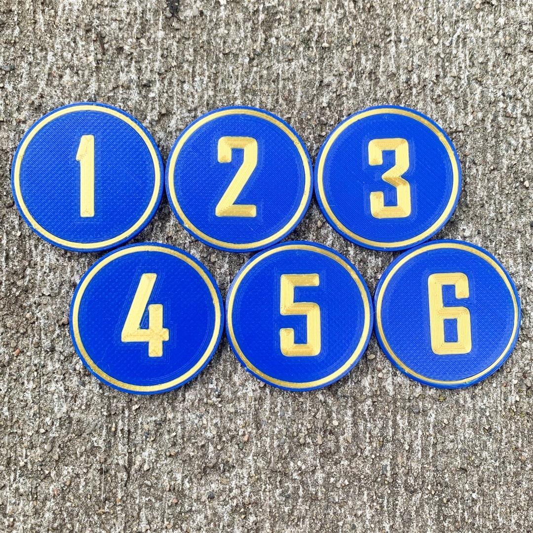 Objective Markers, Wargaming Tokens, 40mm Objective Marker, TTRPG ...