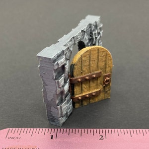 3D Printed Dungeon Door With Functional Door, Dnd, TTRPG, Game ...