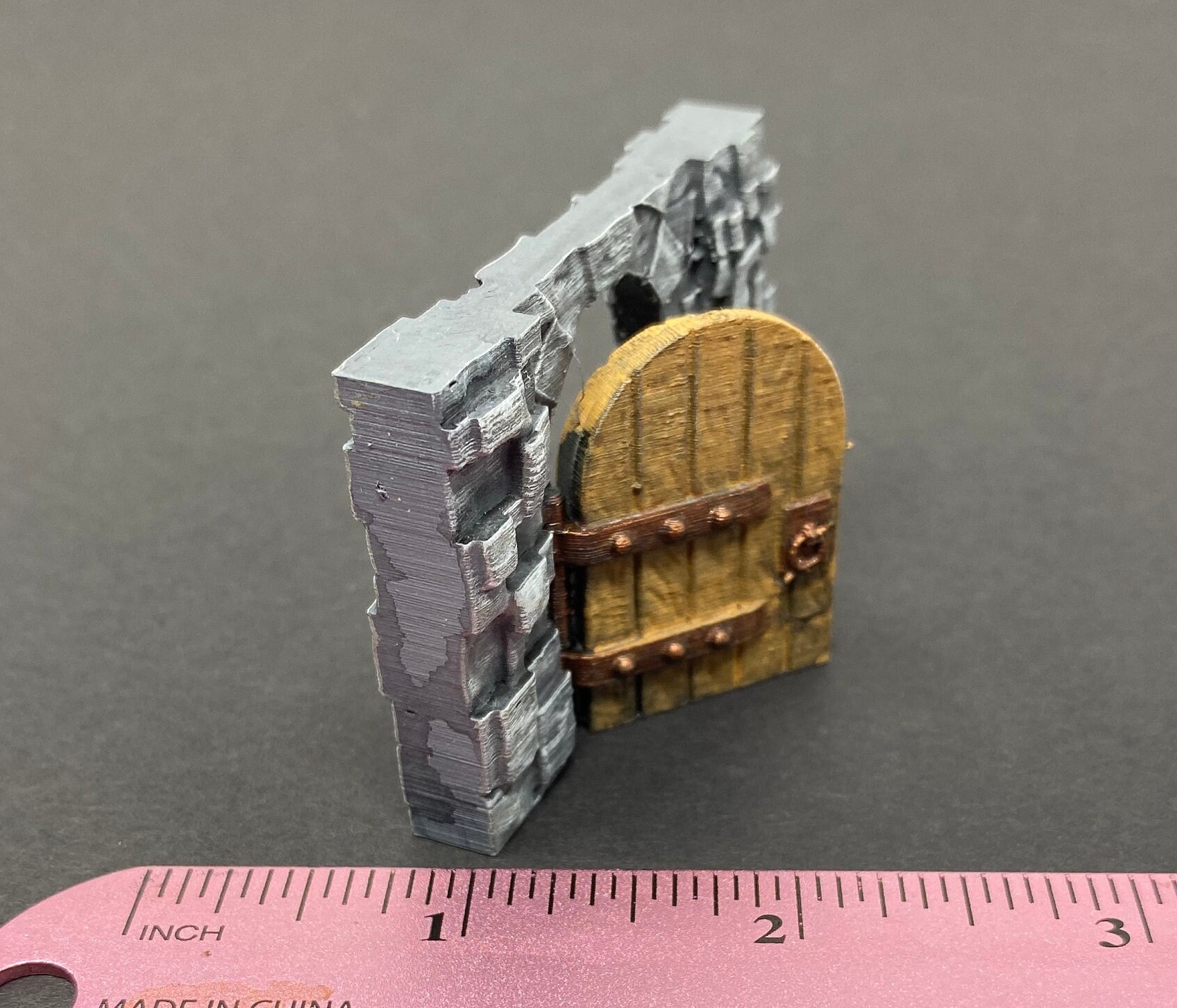 3D Printed Dungeon Door With Functional Door Dnd TTRPG Game | Etsy