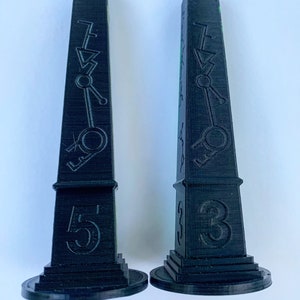 Obelisk Objective Marker, Wargaming Token, 40mm Objective Marker, TTRPG ...