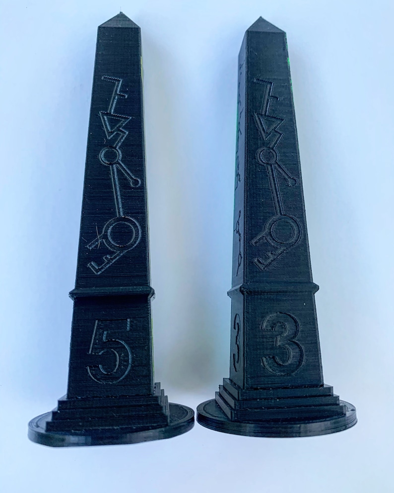 Obelisk Objective Marker, Wargaming Token, 40mm Objective Marker, TTRPG ...