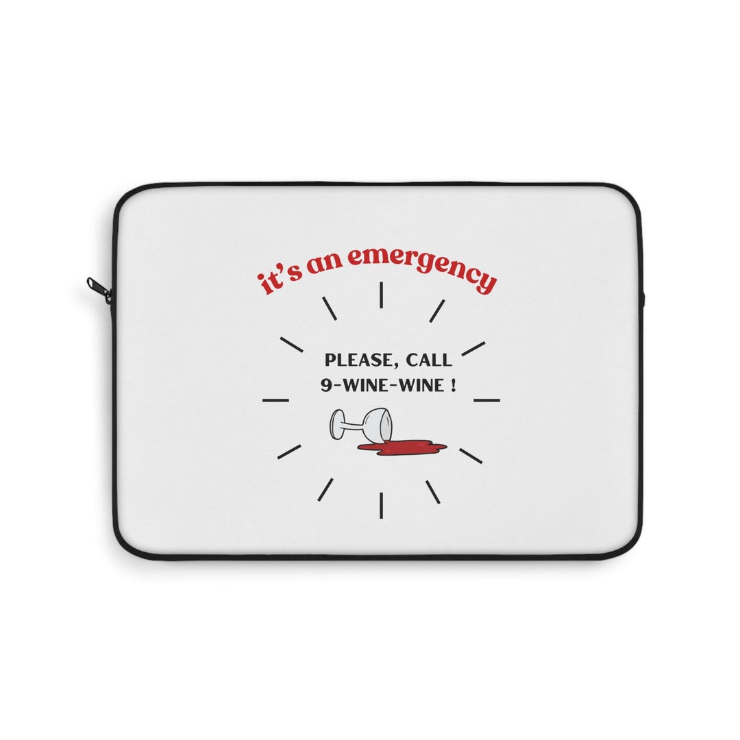Red Wine Pun It's an Emergency Please Call 9-wine-wine Joke Graphic ...