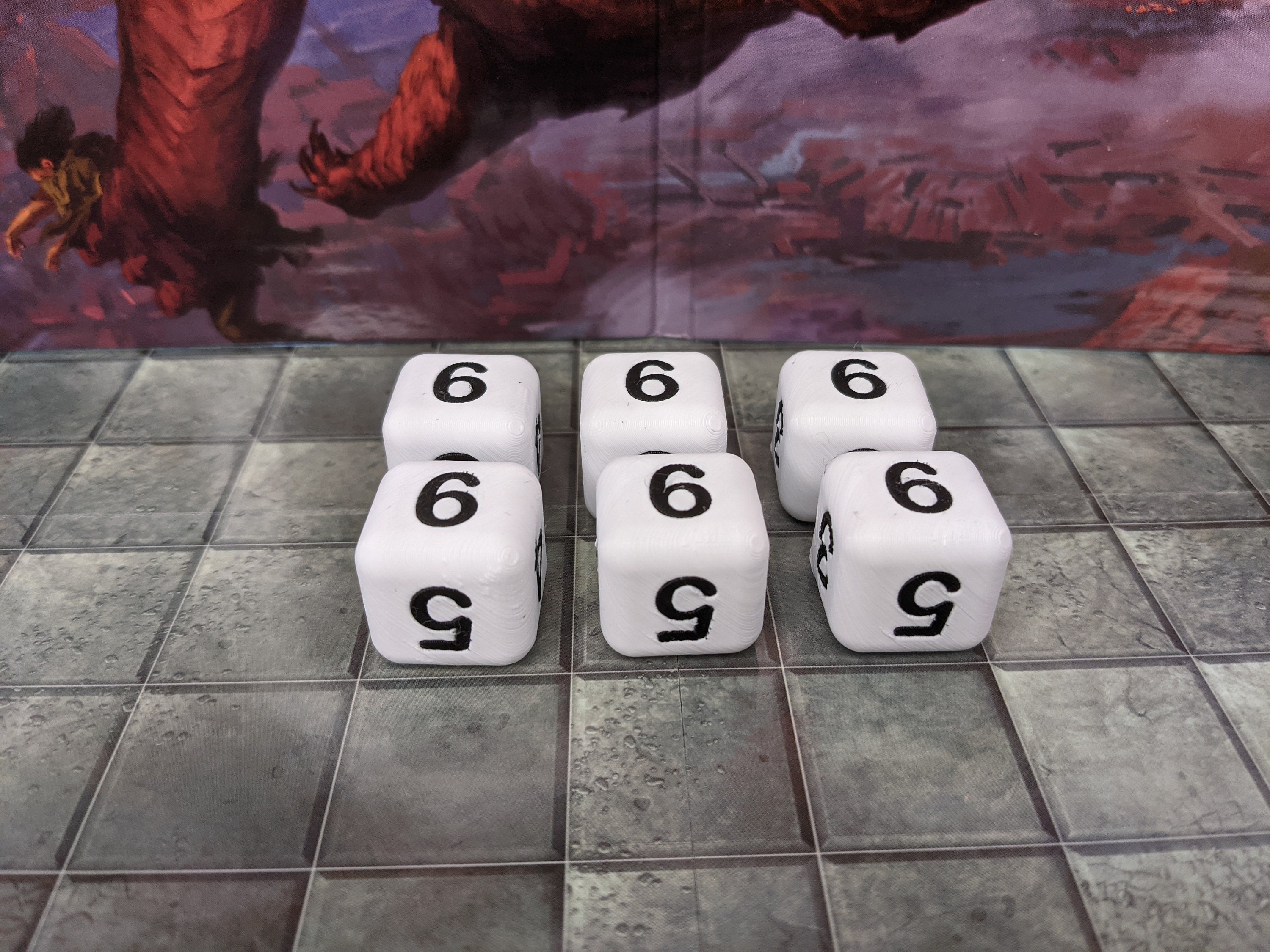 Weighted D6 Dice 6-sided Loaded Die 3D Printed Lucky and - Etsy