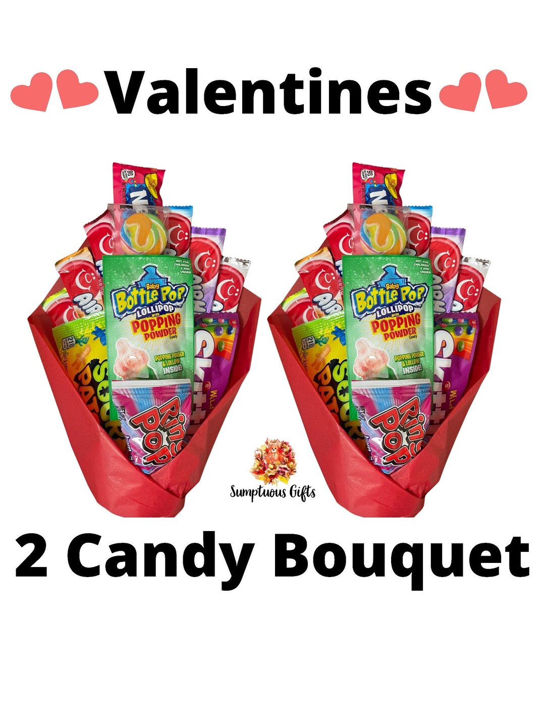 2 Bulk Airheads Candy Hand Tie Bouquet - Valentines Day - Etsy Canada