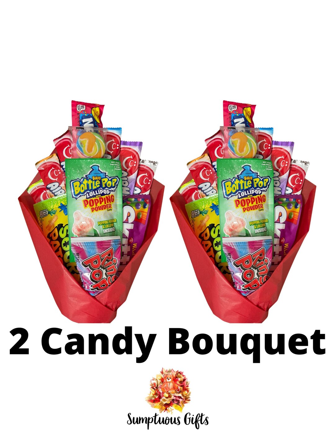 2 Bulk Airheads Candy Hand Tie Bouquet - Birthday - Graduation ...