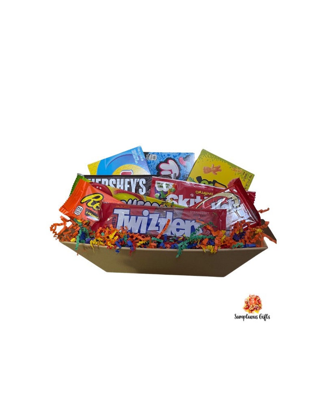 Candy Bouquet Gift Basket - Snacks - Chocolate - Birthday - Get Well ...