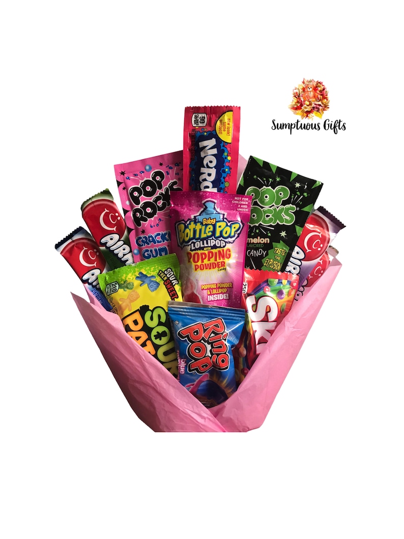 Small Candy Bouquet Bulk- Valentines Day - Etsy
