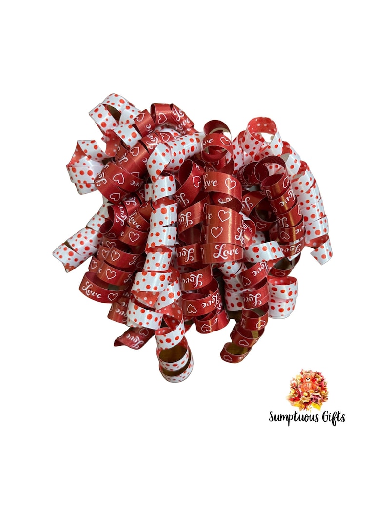 Curly Gift Bow Gift Topper Valentines Special Occasions - Etsy