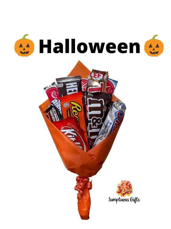 Halloween Candy Chocolate Bouquet | Etsy