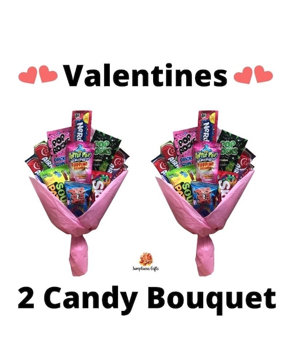 Small Candy Bouquet Bulk Valentines Day - Etsy