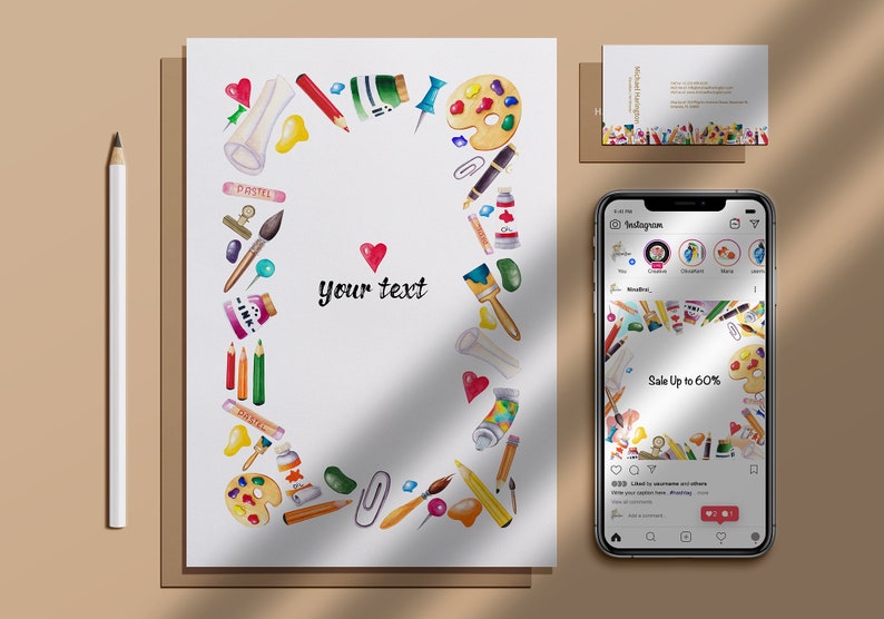 Watercolor Stationery School Clipart. Teacher Clipart. Back to | Etsy