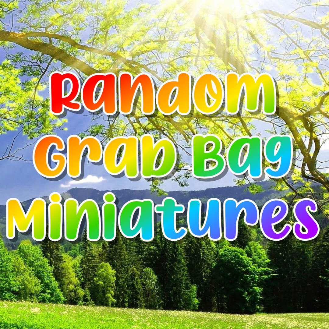 RANDOM Grab Bag Miniatures With Random Mini Foods for Dolls and ...