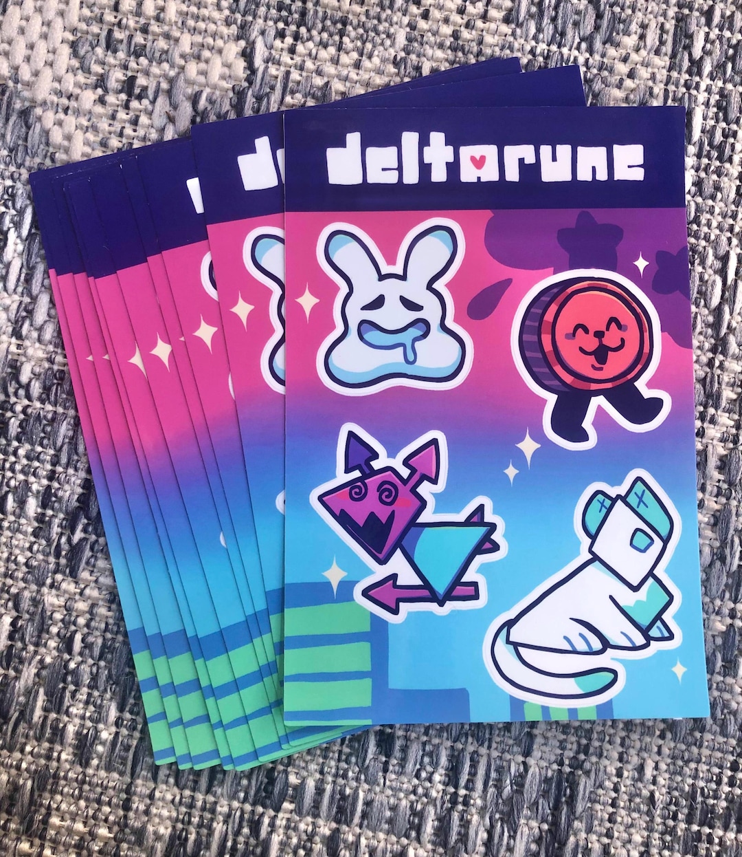 Deltarune Chapter 1 and 2 Enemies 6x4 Glossy Sticker Sheet - Etsy