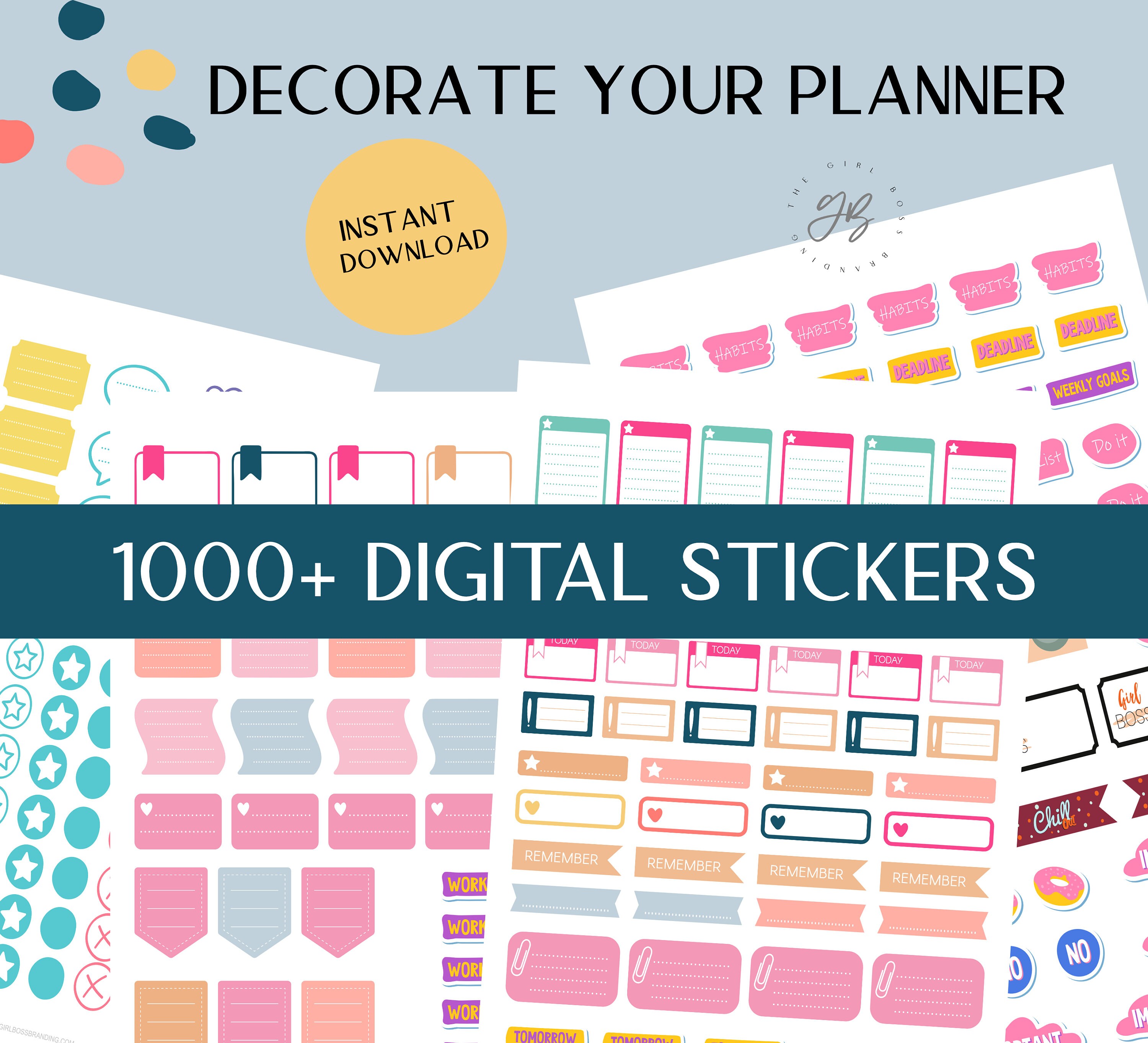 Digital Business Planner, Undated Small Business Digital Journal for ...